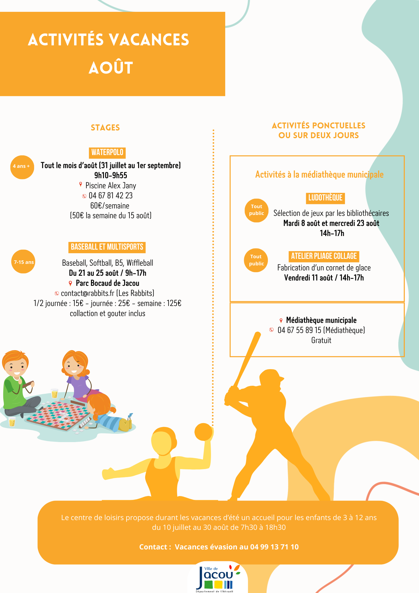 Découvrez le programme des activités jeunesse pour les vacances ...