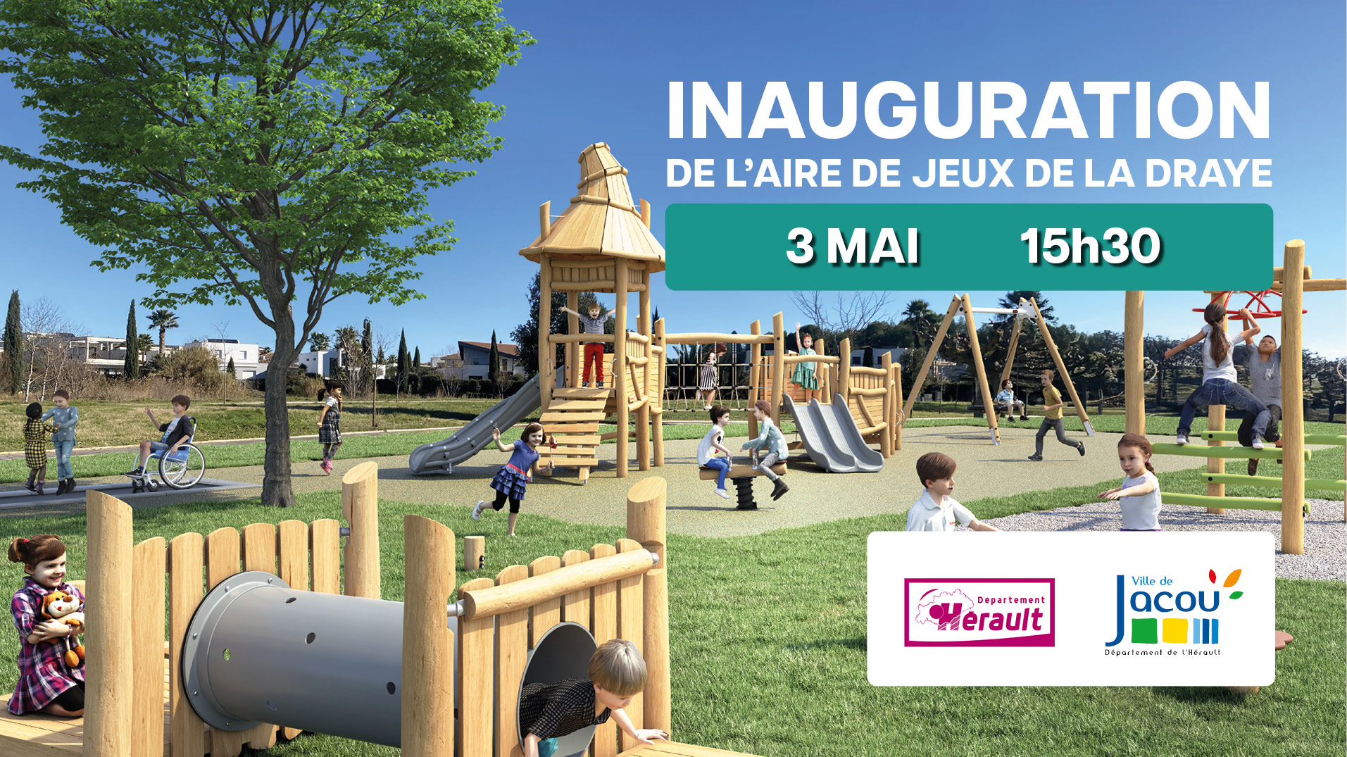 Inauguration de l’aire de jeux de la Draye - Ville de Jacou - Ville de ...